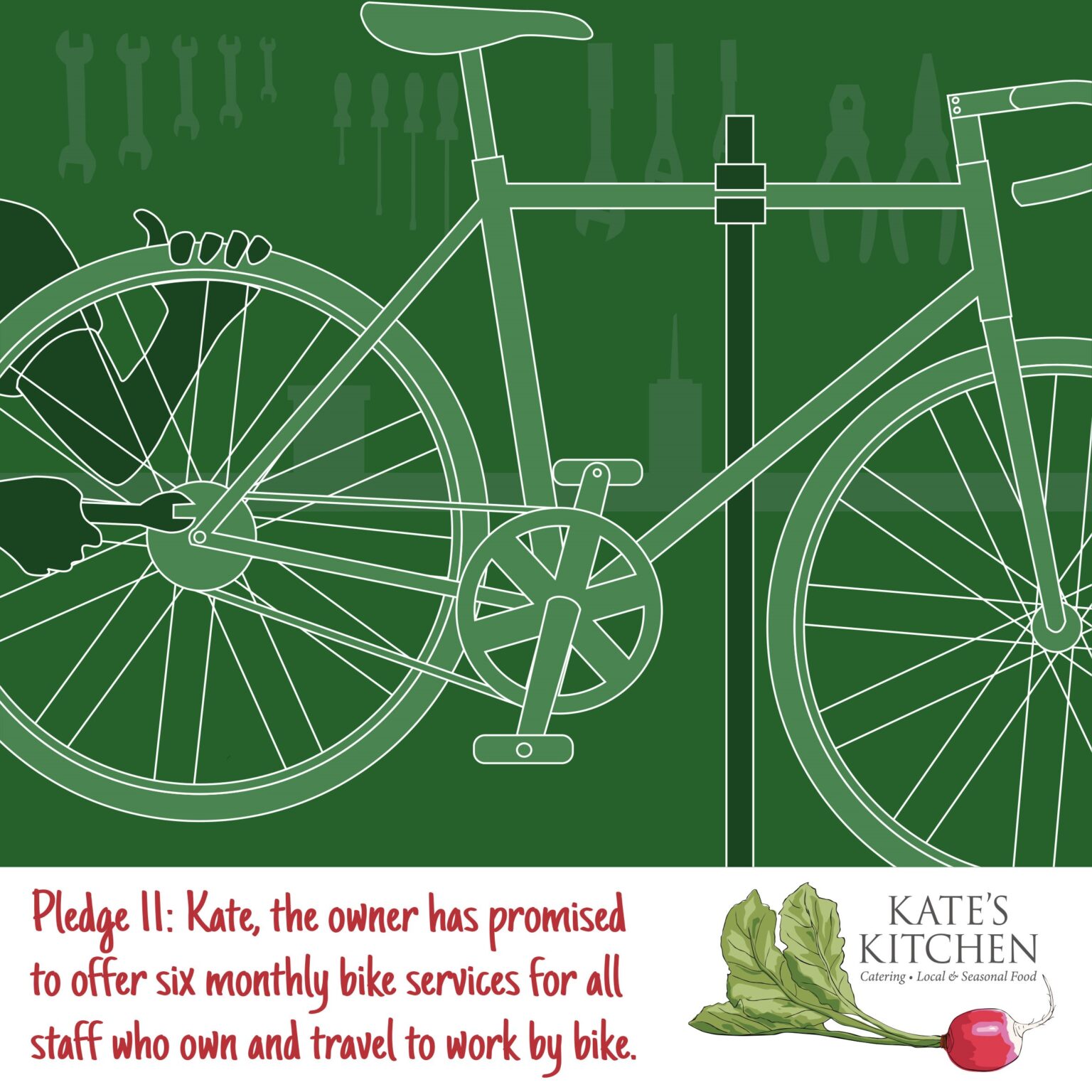 Pledge 11 | Kate's Kitchen Caterers in Bristol
