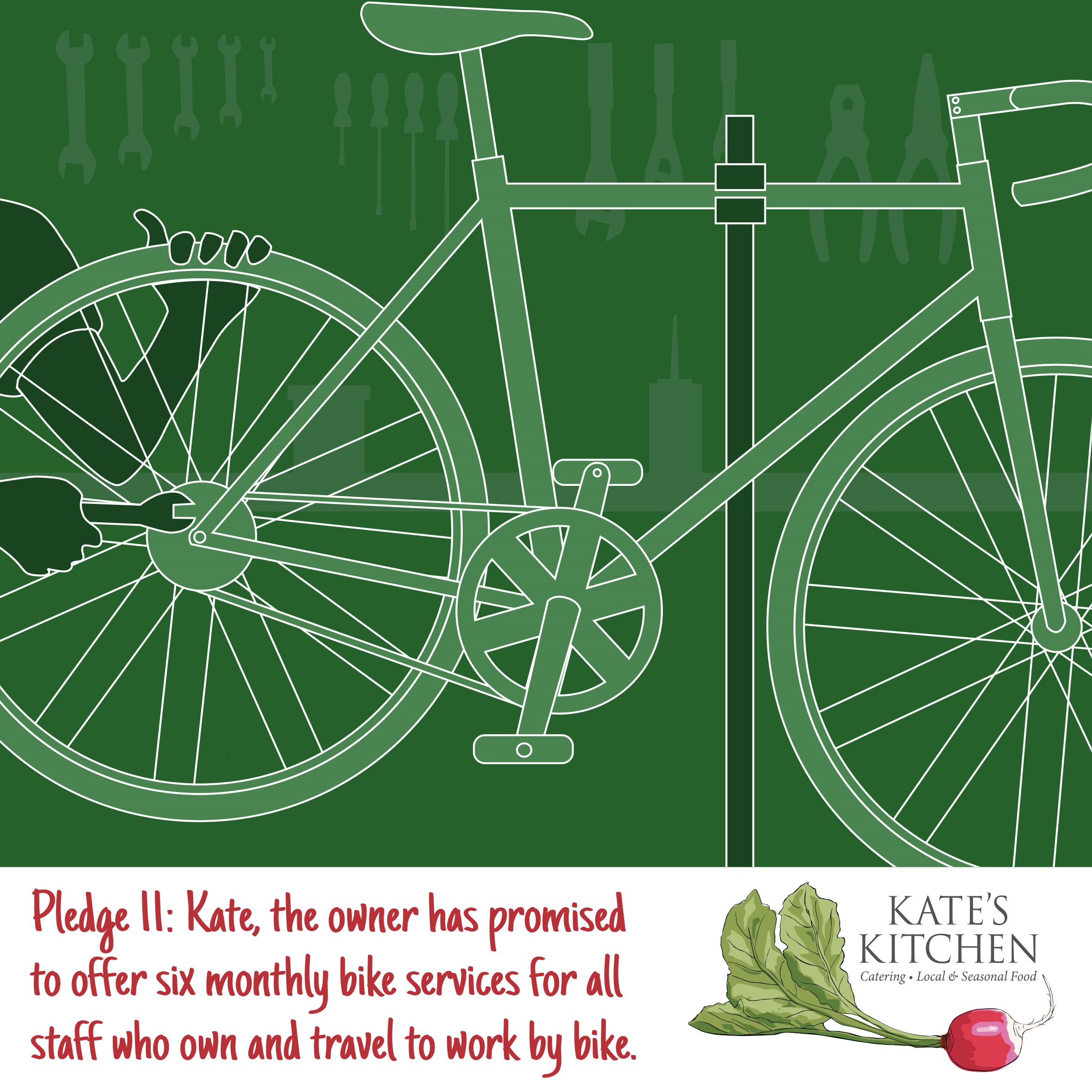 Pledge 11 | Kate's Kitchen Caterers in Bristol